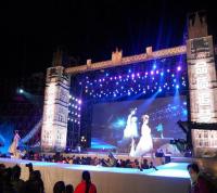 China Outdoor Rental LED Display Curved Panel 1920 Hz Low Consumption 16 Bit Processing for sale