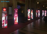 China P2.5 Indoor Moveable LED Poster Screen 1926x576mm 28kg Advertising Display with Bracket for sale