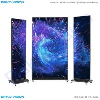 China P2.5 Indoor Moveable LED Poster Screen 1926x576mm 28kg Advertising Display with Bracket for sale