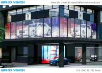 China Outdoor Transparent LED Display P5.2 1000x500mm Cabinet 5500cd/m2 High Brightness Advertising Screen for sale