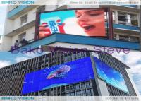 China DIP Curtain Mesh Screen LED Display 25mm Pixel Pitch 8000nits Wind Resistant Building Facade Billboard for sale