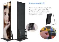 China P2.5mm Indoor LED Poster Mobile Display 3840Hz Refresh 28kg Lightweight for sale