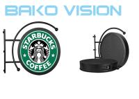 China Full Color Outdoor Rental LED Display Round Shape Circle Logo Sign P4.68mm 4500cd for sale