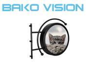 China Full Color Outdoor Rental LED Display Round Shape Circle Logo Sign P4.68mm 4500cd for sale
