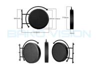 China P8mm Outdoor Round Curved LED Display Screen WIFI USB Control 4000cd Brightness for Bar Shop for sale