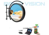 China P4.68mm Circle Shape Outdoor Rental LED Display IP65 Waterproof Wifi Control 4500cd for sale