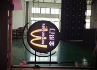 China Round Design Outdoor Full Color Led Display Mini Logo Sign Fixed Installation for sale