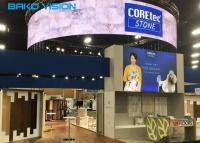 China Full Color Indoor LED Display Spinning Frame Soft Module 2mm Pitch 4000:1 Contrast for Airport Trade Show for sale