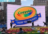China P4.81 Outdoor Rental LED Display 4000nits 1920Hz Curved Angle Waterproof for sale