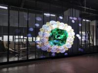 China Transparent LED Screen SMD1921 60-80% Permeability BG Series for Fashion Store for sale