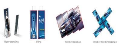 China P2.5 Indoor LED Poster Display 640x1920mm 160 Degree Viewing Angle for Mall Advertising for sale