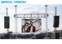 China P3.91 Outdoor LED Display 6500 Nits Aluminum Cabinet 500x500mm Die Casting for sale