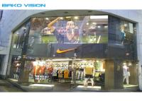 China IP30 Transparent LED Curtain Screen High Brightness 5500nits Seamless P10 for sale