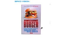 China Seamless Multi Screen Indoor LED Poster Display P2.5mm Free Standing Wheel Kiosk 28kg for sale