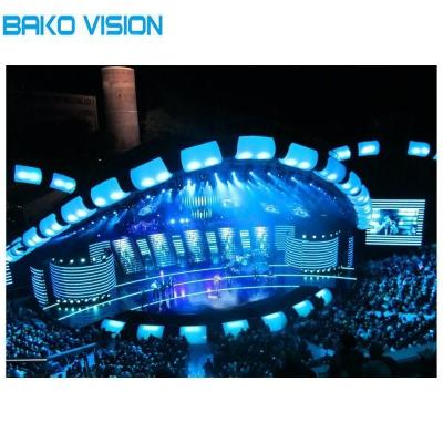 China Light weight Flexible Indoor Rental LED Panel 1200 Nits High Refresh Rate For Stage for sale