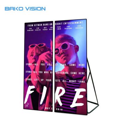 China Ultra Slim LED Advertising Mirror Poster P3 1000 Nits 192x192mm Module for Shopping Mall for sale