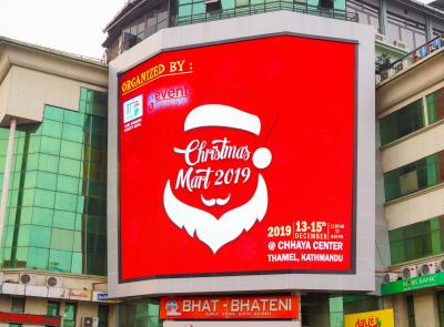 China Outdoor LED Billboard 4mm Pixel Pitch 5000nits Die Cast Aluminum Cabinet for Shopping Mall Airport for sale