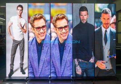 China Indoor Poster LED Display P2.5 Mirror Screen 570x1897mm Die Cast Aluminum Wifi 4G USB for Shopping Mall Advertising for sale