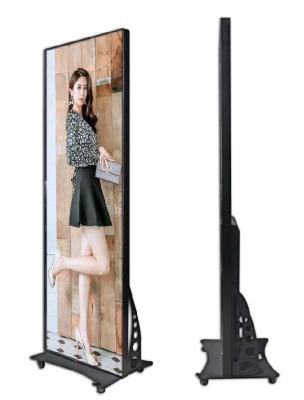China Indoor LED Poster Signage P2.5 Portable Display 640x1920mm for Mall Advertising for sale