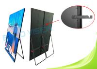 China LED Poster Screen Floor Standing Signage Movable Advertising Panel Digital Mirror Display for sale