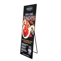China Indoor LED Poster Display P2.5 Full Color 33mm Ultra Thin for Shop Advertising for sale