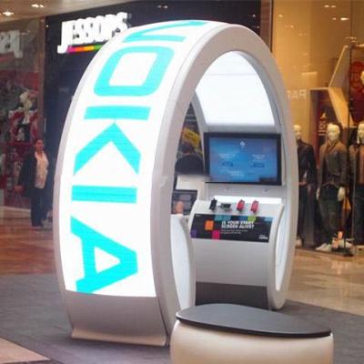 China P2.5 P3 P4 Flexible LED Display , Indoor Foldable Video Wall Creative Installation for sale