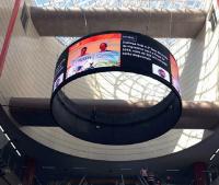 China Flexible LED Display Module Soft Rubber Creative 2mm 2.5mm Pitch Concave Installation for sale