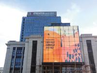 China High Transparency LED Video Wall Curtain 10000 Nits Brightness IP65 3840Hz for sale