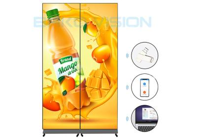 China P2.5 HD LED Poster Stand with WiFi 3G 4G Control 1920x640mm Aluminum Frame for sale
