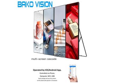 China Super Light Weight Front Service LED Screen Display With Wheel Base Flight Case Packing for sale