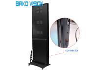 China Super Light Weight Front Service LED Screen Display With Wheel Base Flight Case Packing for sale