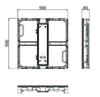China P3.91 Indoor Rental LED Display 6500 Nits Die Casting Aluminum 500x500mm for sale