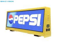 China Movable Aluminum Taxi Roof LED Advertising Screen 5500 Nits 3mm Pitch for sale