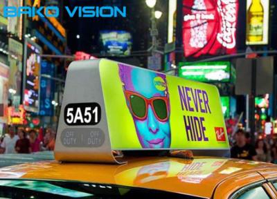 China Digital LED Sign Taxi Top Display P5 P3 Double Sided Advertising Billboard Aluminum Cabinet 3G 4G WiFi for sale