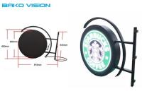 China Dual Sided LED Sign P4.68 Round Circle Screen 18kg with USB 4G WiFi Control for sale