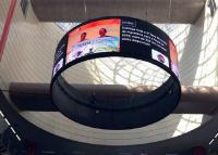 China Flexible LED Display Soft Rubber Module Slim Lightweight Indoor Ribbon Fanless Design for sale