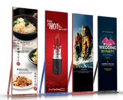 China Moveable LED Poster Display P2.5 HD 1000 Nits For Mall Stores Advertising for sale
