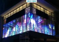 China Transparent LED Display Glass Wall LED Screen Vivid Effect Customized LED Video Wall for Stage Performance for sale