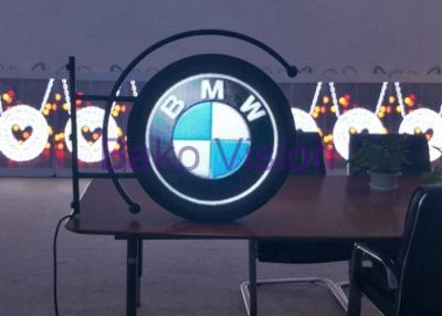 China Outdoor Round Circle Sign LED Display P4.68 IP68 High Brightness 600mm Advertising Screen for sale