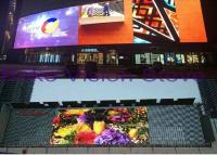 China DIP Curtain Mesh Screen LED Display 25mm Pixel Pitch 8000nits Wind Resistant Building Facade Billboard for sale