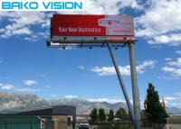 China Waterproof Billboard LED Display P8 P10 Light Weight Steel Aluminum Cabinet 6500 Nits for sale