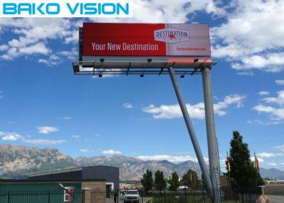 China Waterproof Billboard LED Display P8 P10 Light Weight Steel Aluminum Cabinet 6500 Nits for sale