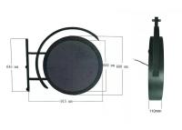 China Round Outdoor Fixed LED Display Sign 4.68mm Pitch 600mm Diameter for Coffee Shop Bar Brand Promotion for sale