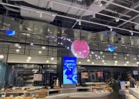 China See Through Transparent LED Screens , Indoor LED Display Screen Aluminum Panel for sale