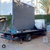 China P6.67 Outdoor Truck LED Display 6000 nits IP65 Front Access Hydraulic Trailer for sale