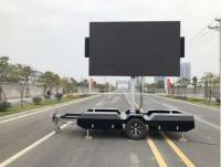 China Double Sides P5 Outdoor LED Truck Display Trailer with Hydraulic Lifting System 6000 Nits for sale
