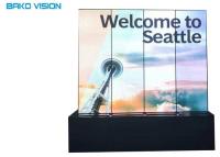 China P2.5 WiFi 4G Control HD LED Poster Display 28kg Ultralight Mall Advertising with Wheels for sale