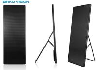 China P2.5 WiFi 4G Control HD LED Poster Display 28kg Ultralight Mall Advertising with Wheels for sale