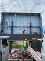 China Waterproof SMD3535 Fixed LED Video Screen For Building Roof for sale