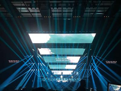 China P4.81 Indoor Rental LED Display 50x100cm Front Service Panel for Church Events for sale